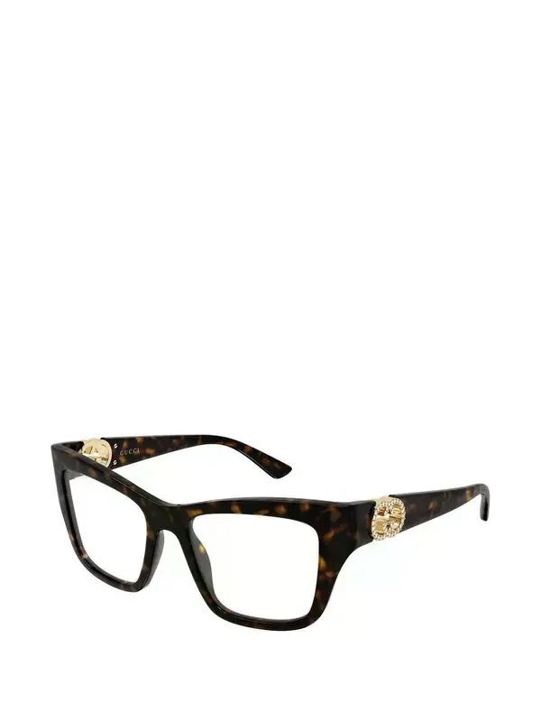 Gucci Interlocking G Tortoiseshell-effect Glasses - Brown
