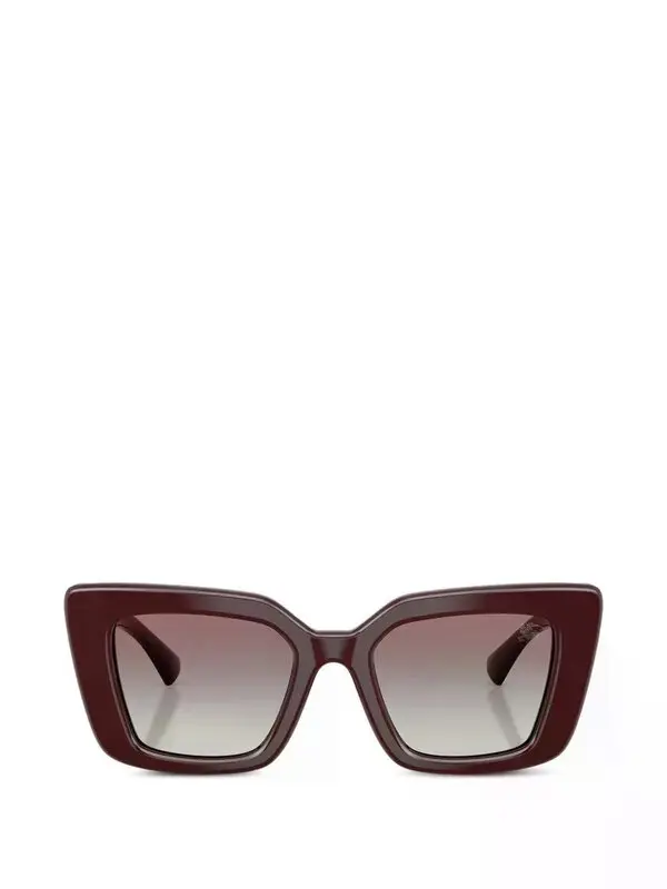 Burberry Logo-plaque Square-frame Sunglasses