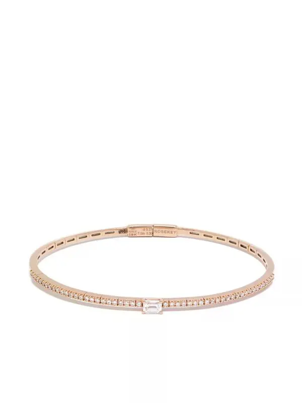 ROSEKEY 18k Rose Gold Diamond Bracelet