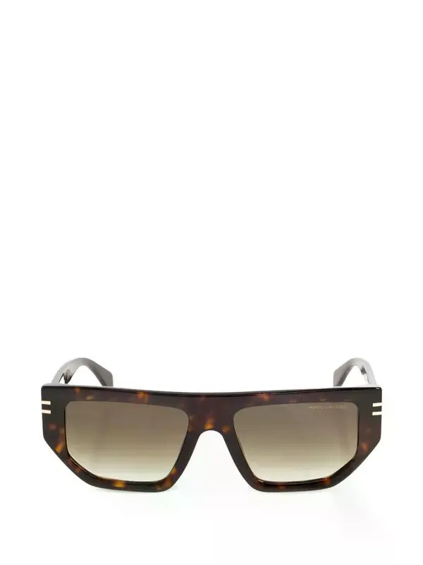 Marc Jacobs Geometric Sunglasses With Tortoiseshell Effect - Brown