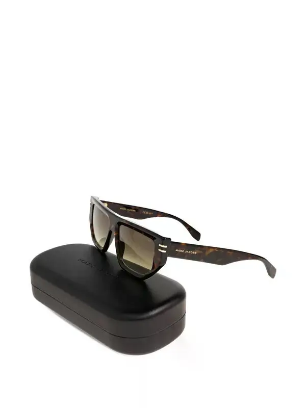 Marc Jacobs Geometric Sunglasses With Tortoiseshell Effect