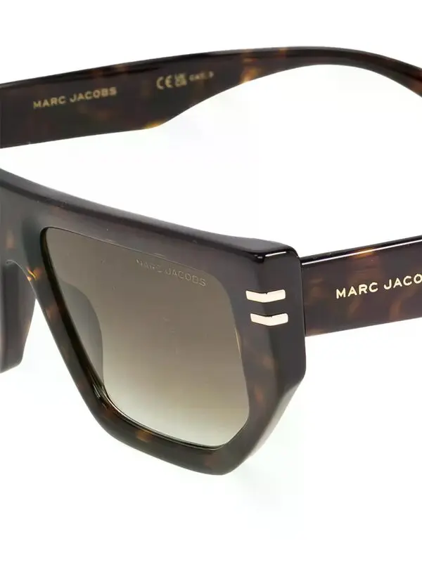 Marc Jacobs Geometric Sunglasses With Tortoiseshell Effect