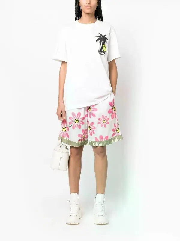 BARROW Printed Floral Knee-length Shorts