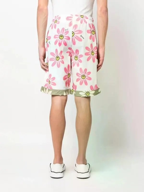 BARROW Printed Floral Knee-length Shorts