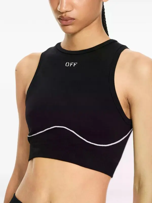 Off-White Off Stamp Seamless Crop Top