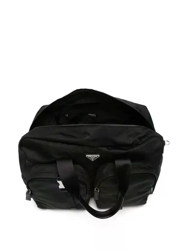 Prada Re-nylon Logo Plaque Luggage Bag