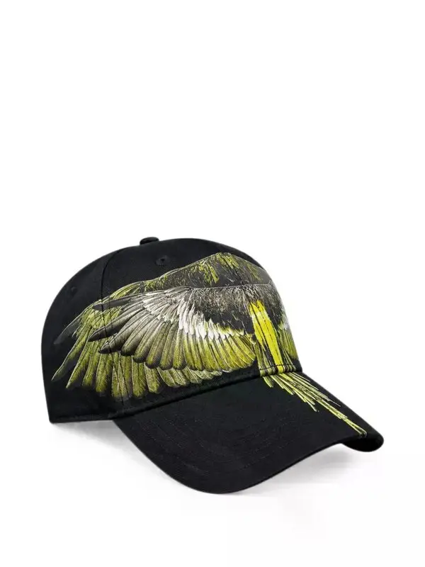 COUNTY OF MILAN Wings Printed Baseball Cap - Black