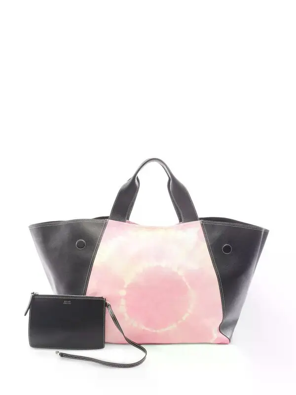 Celine 2000s Tie-dye Tote Bag - Black