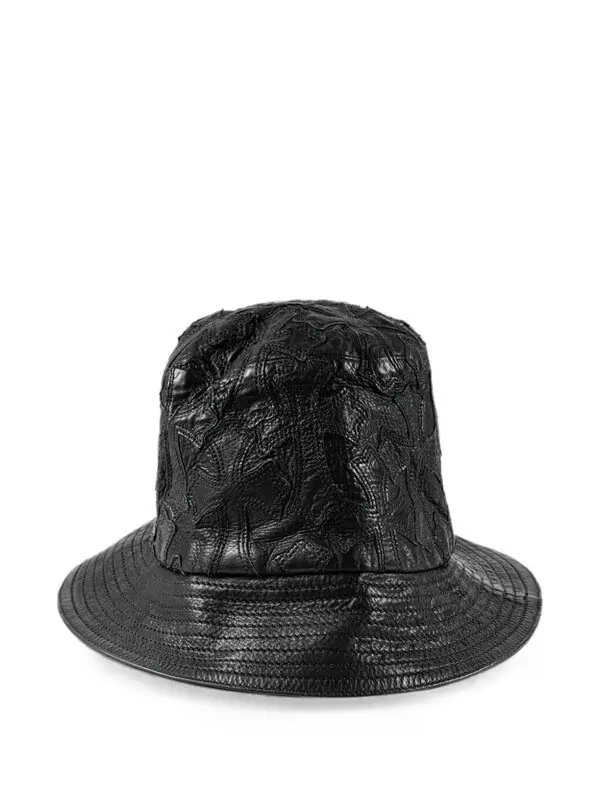 Chrome Hearts Leather Cross Patch Bucket Hat