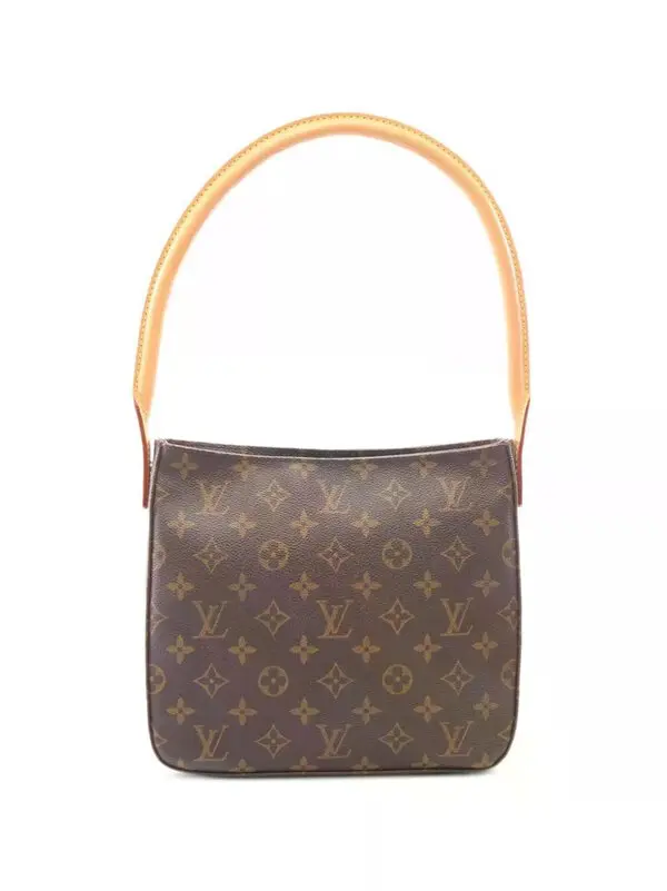 LOUIS VUITTON Monogram Canvas Looping Shoulder Bag - Brown