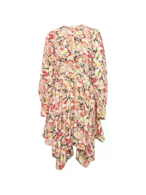 Stella McCartney Floral Print Silk Mini Dress