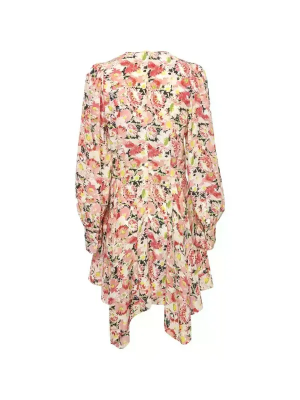 Stella McCartney Floral Print Silk Mini Dress
