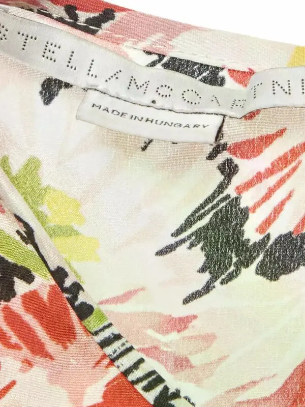 Stella McCartney Floral Print Silk Mini Dress