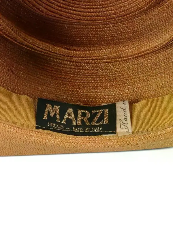MARZI Striped Brim Sun Hat