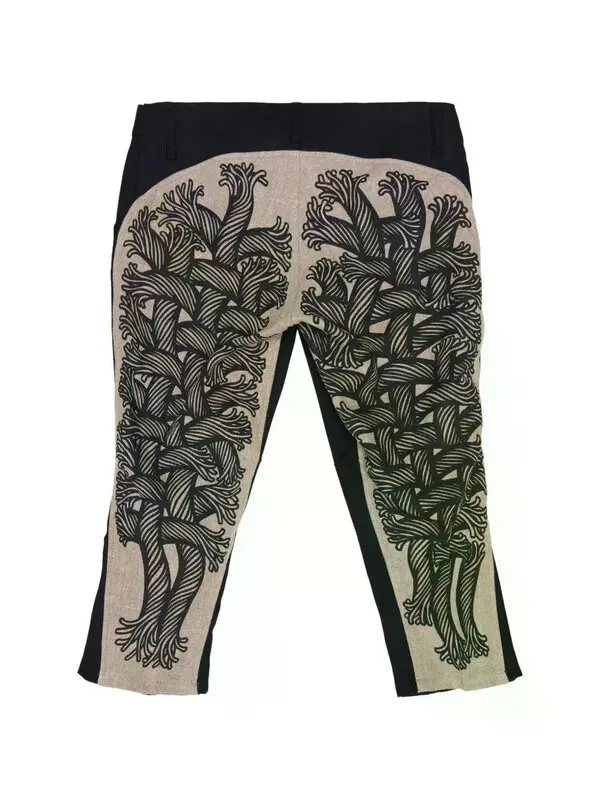 NEMEN Rope Print Cropped Trousers