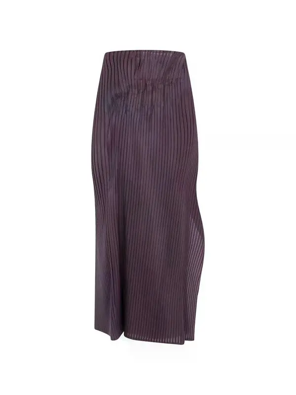 Issey Miyake Pleated Laye-effect Maxi Skirt