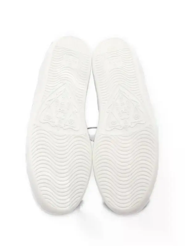 Gucci Bee Web Stripe Leather Sneakers