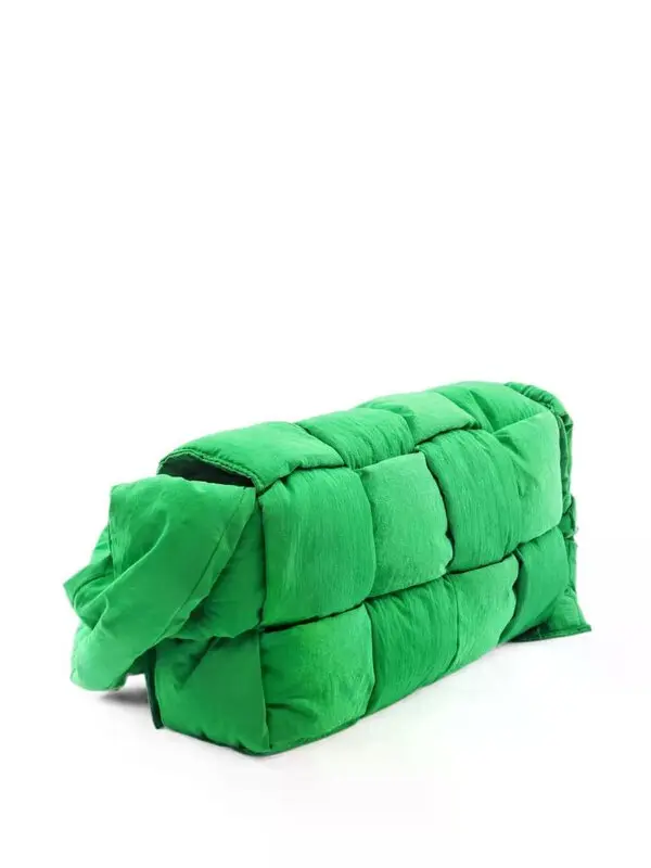 Bottega Veneta Maxi Intrecciato Padded Cassette Shoulder Bag - Green