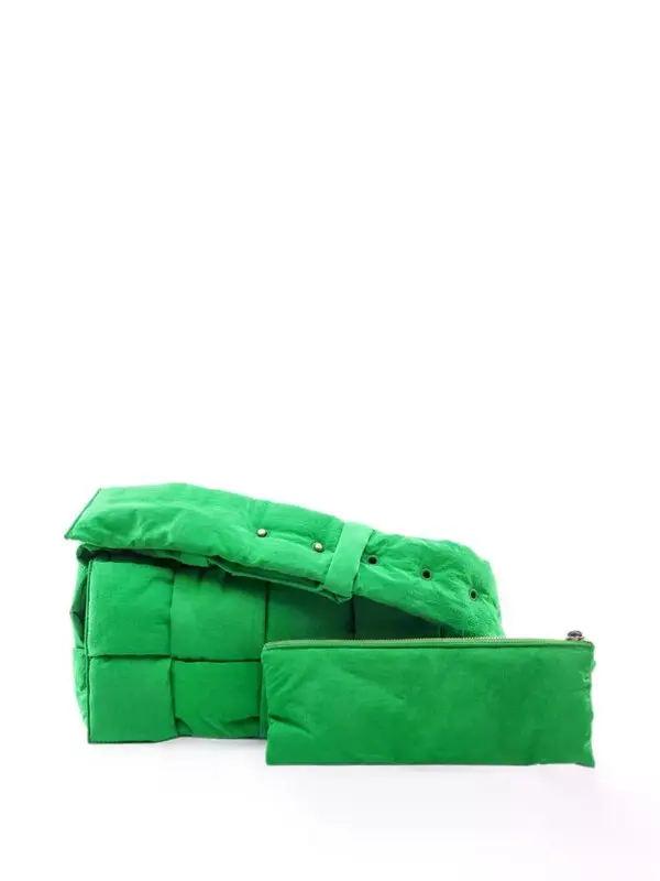 Bottega Veneta Maxi Cassette Shoulder Bag - Green