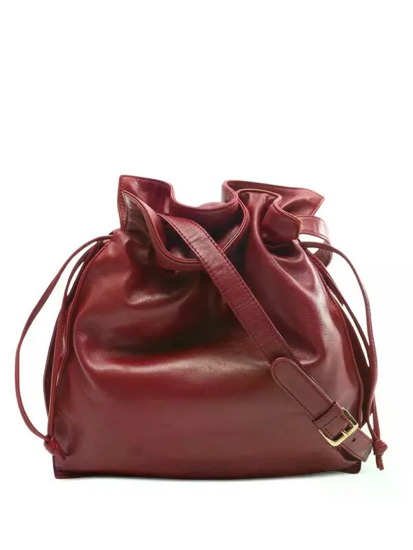 Loewe 2000s Anagram Shoulder Bag - Red