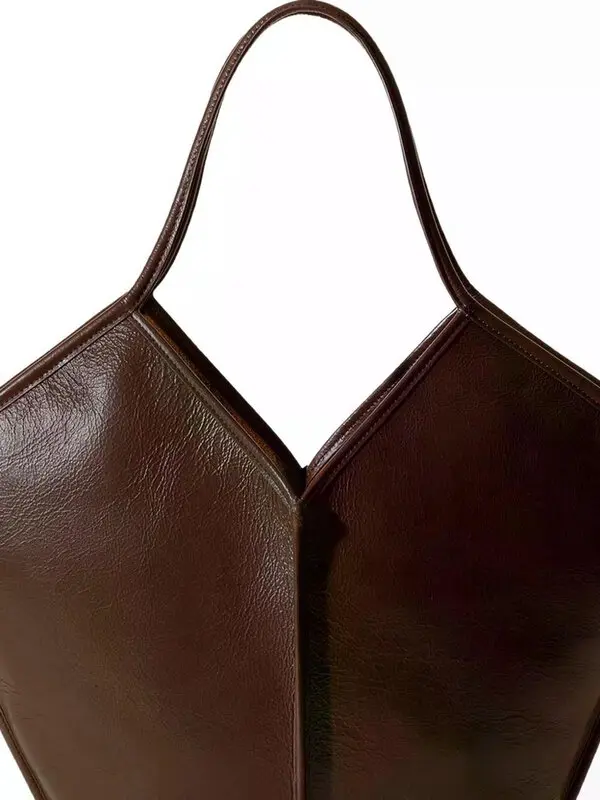 Hereu Calella Tie-fastening Shoulder Bag - Brown