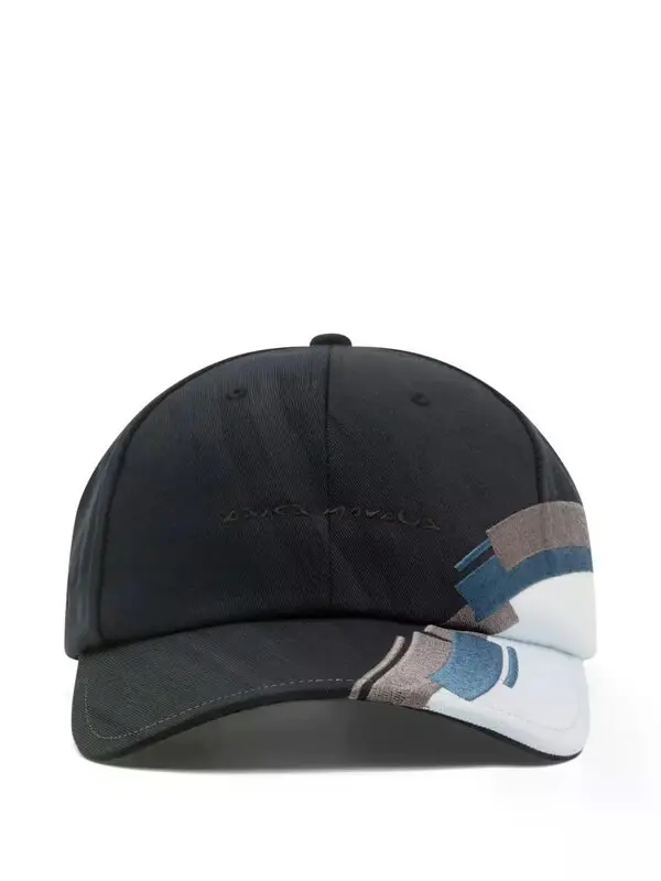 Asics Embroidered Panel Baseball Cap - Black