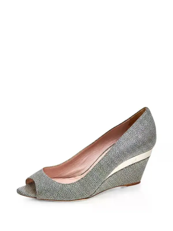 Miu Miu Peep-toe Wedge Pumps