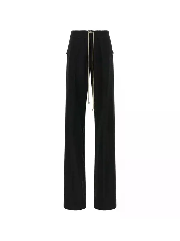 Rick Owens Dietrich Drawstring Wide Leg Trousers