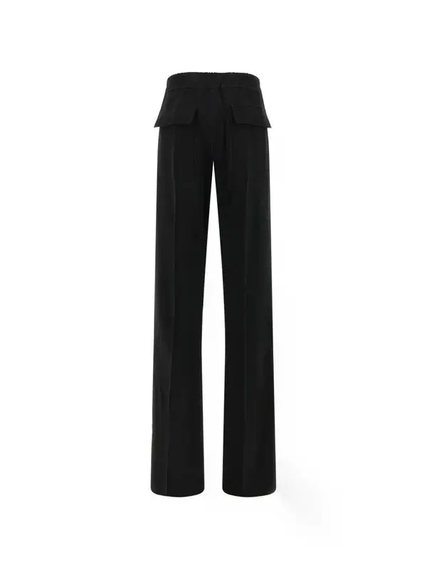 Rick Owens Dietrich Drawstring Wide Leg Trousers