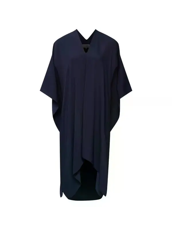 MAISON MARGIELA V-neck Kimono Sleeve Midi Dress - Blue