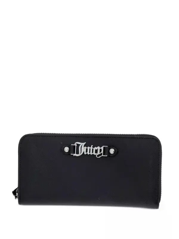 Juicy Couture Aurora Logo-plaque Zip-around Wallet - Black