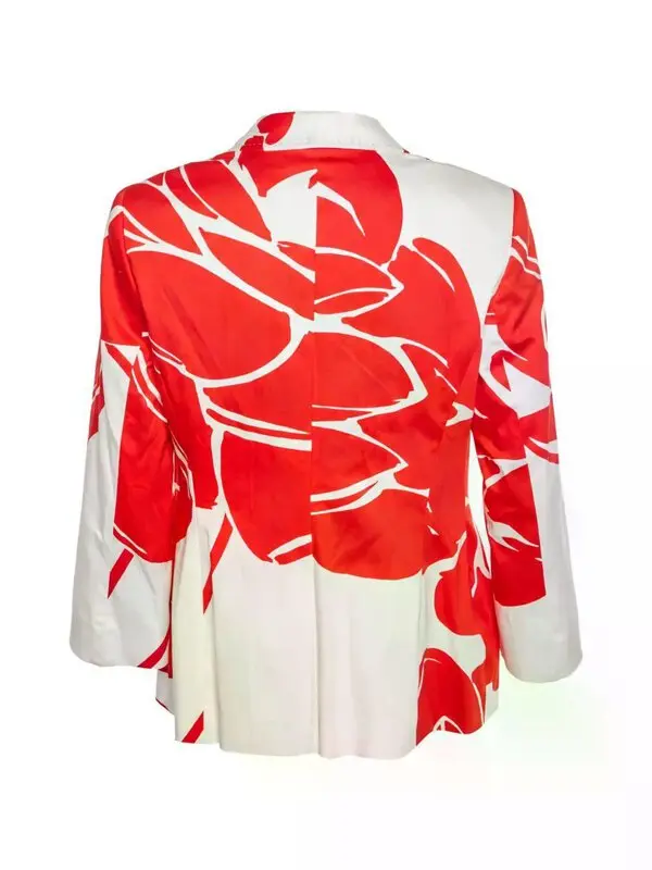 LANVIN Bethney Floral-print Blazer - Red