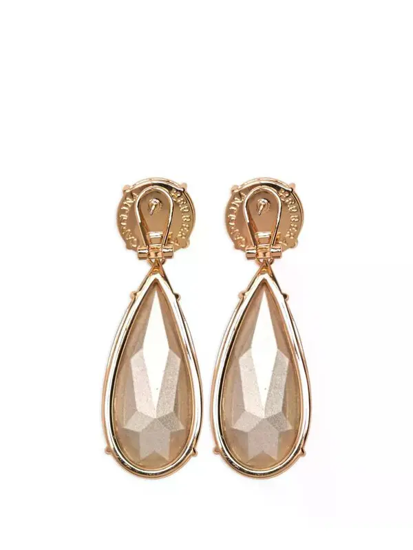 Carolina Herrera Crystal Embellished Drop Earrings