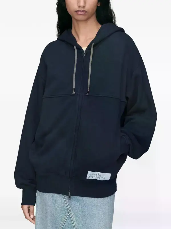 MAISON MARGIELA Graphic Print Zip-up Hoodie