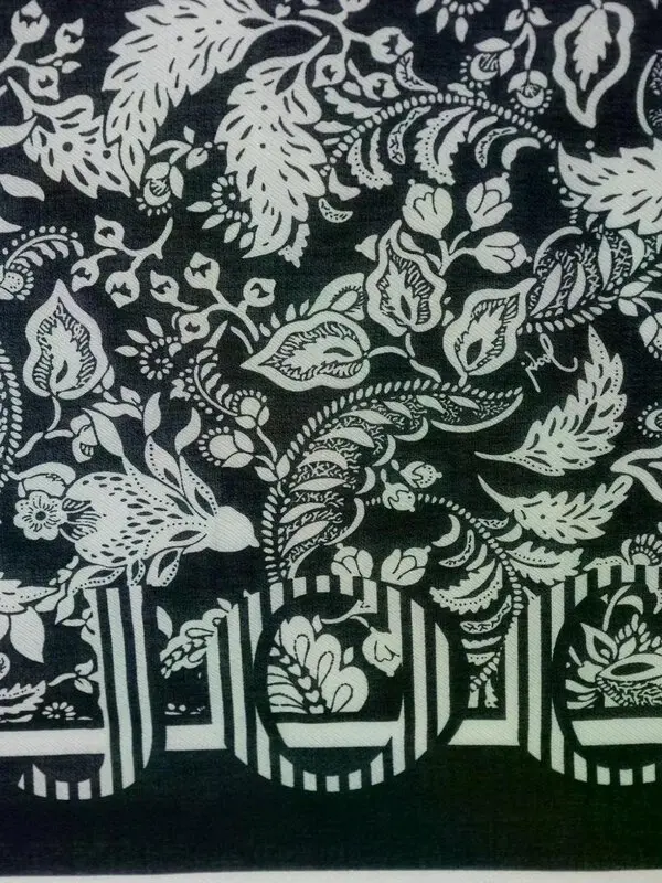 JOOP! Adalia Floral-print Logo-border Scarf