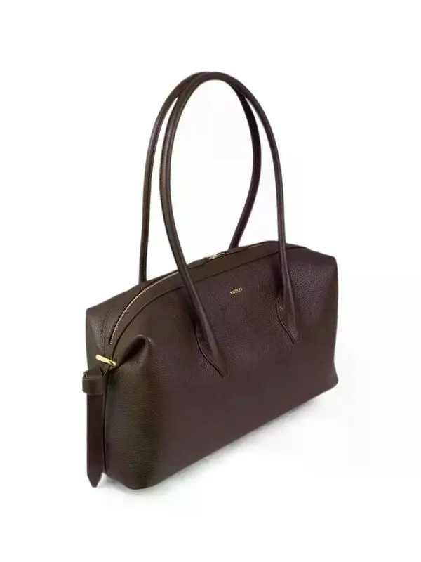 Yuzefi Brioche Leather Tote Bag - Brown