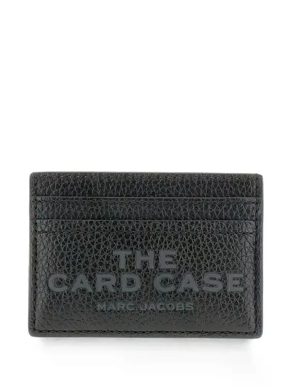 Marc Jacobs The Card Case Pebbled Card Holder - Black