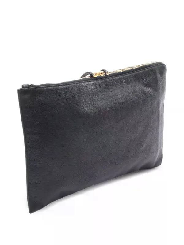 Balenciaga Classic Metallic Edge Clutch Bag - Black