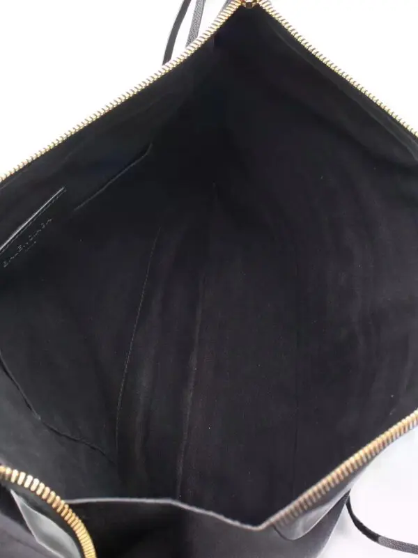 Balenciaga Classic Metallic Edge Clutch Bag - Black