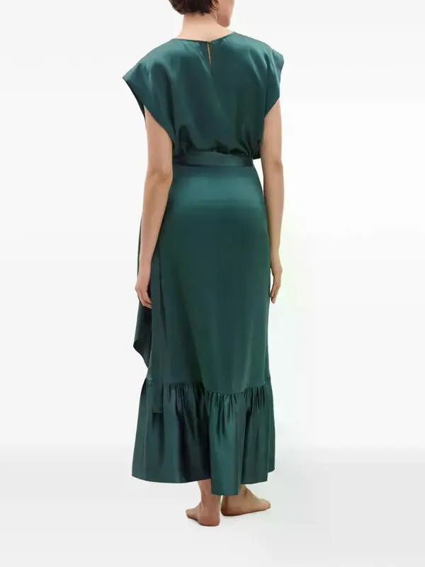 ERES Ruffled Silk Midi Skirt