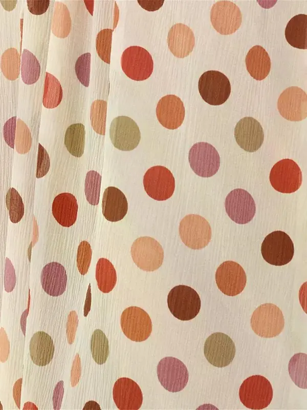 ERES Polka-dot Drawstring Midi Dress - Multicolour