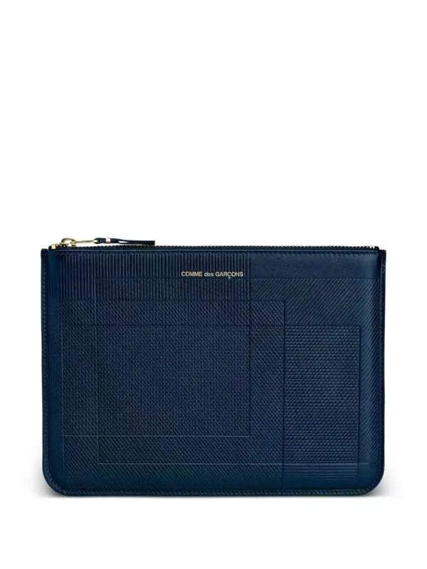 Comme Des Garçons Intersection Zip Pouch - Blue