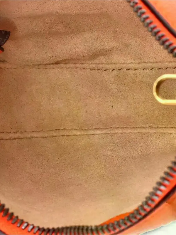 Gucci Aphrodite Leather Mini Shoulder Bag - Orange