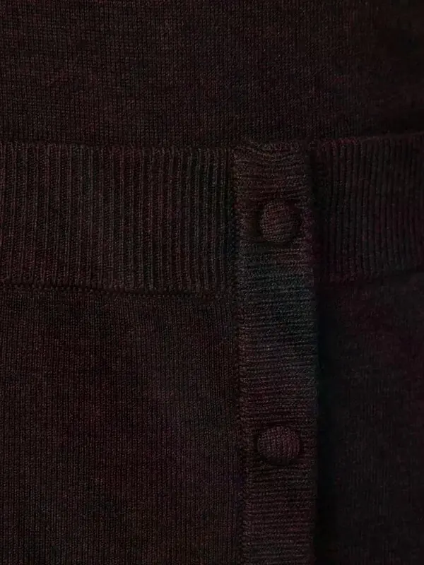 Victoria Beckham Button-up Knitted Midi Skirt