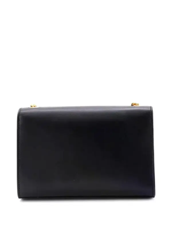 Saint Laurent Monogram Tassel Leather Crossbody Bag - Black