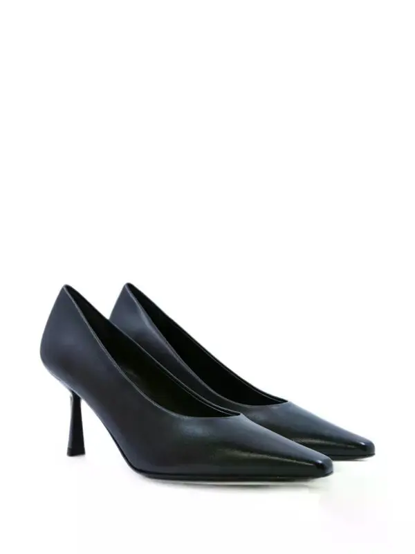 NOTABENE Emmy 70 Square-toe Leather Pumps