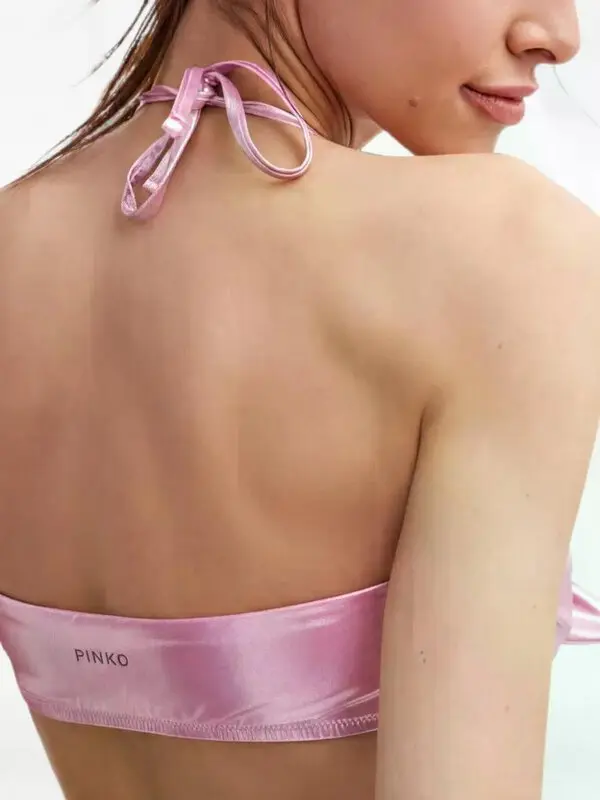 Pinko Knot-detailed Bikini Top
