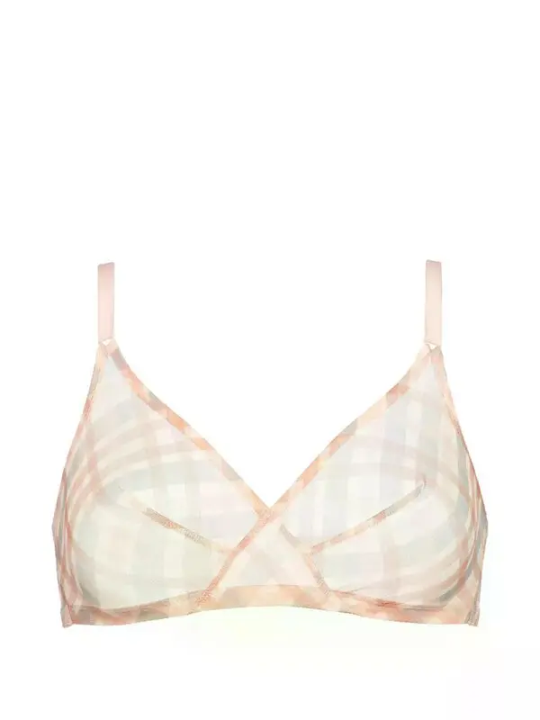ERES Loch Check-pattern Bra - Neutrals