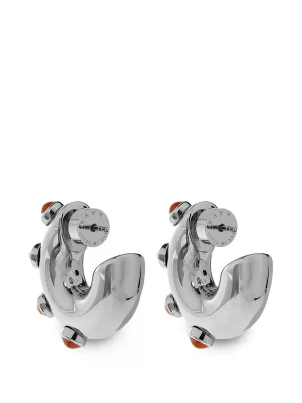 Marni Bead-embellished Hoop Earrings