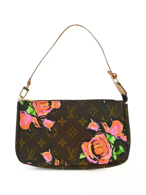 LOUIS VUITTON 2008 Monogram Rose Pochette Tote Bag - Brown